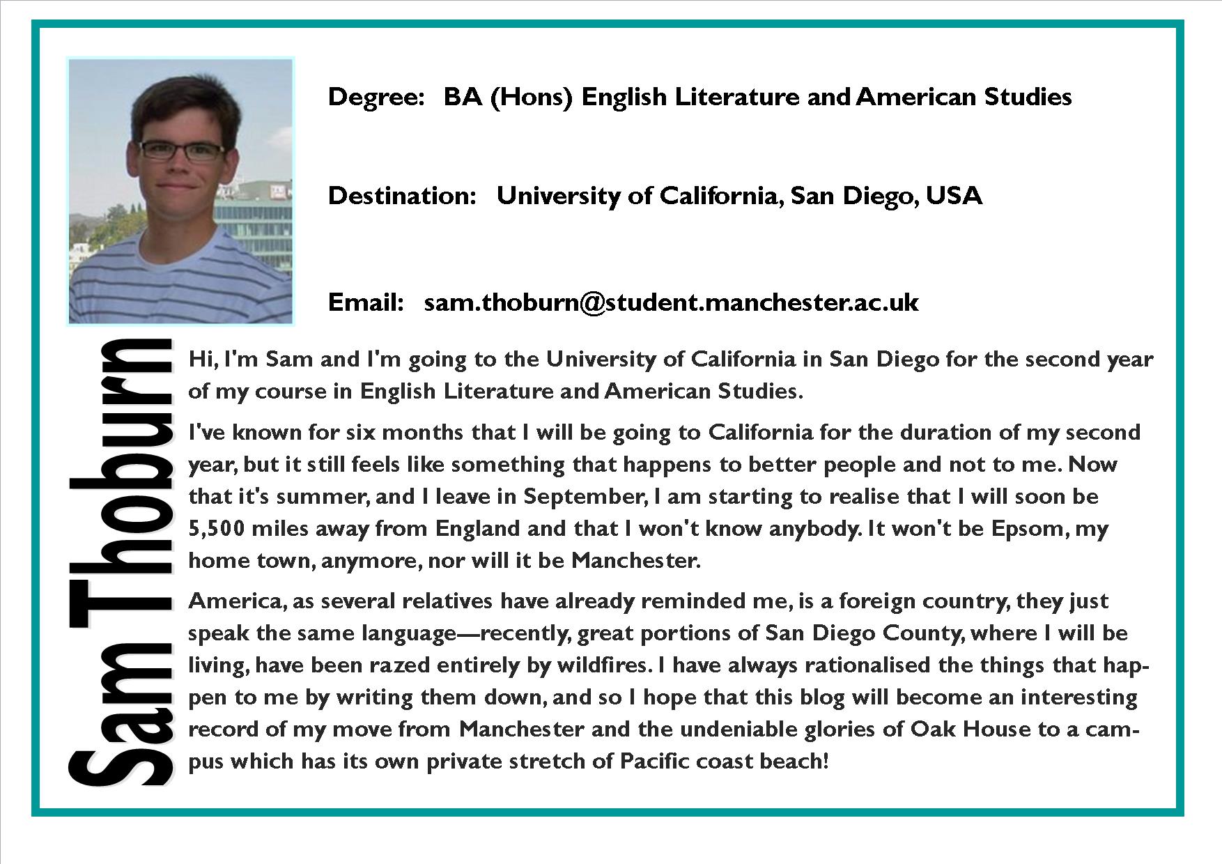 Sam Thoburn – USA – manchester: on the road